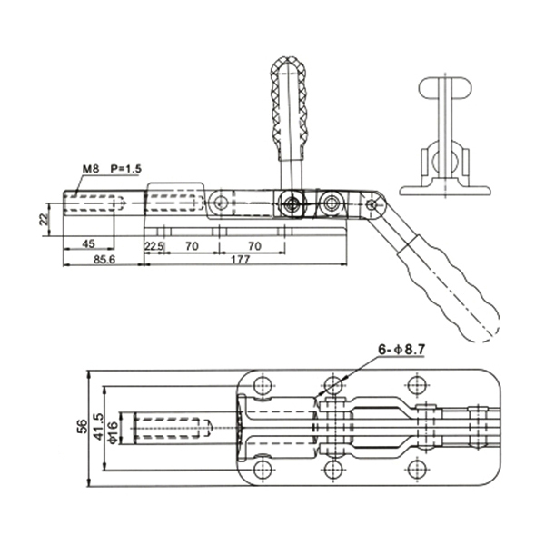 GH36080C Push Pull Toggle Clamp - Rocheindustrial